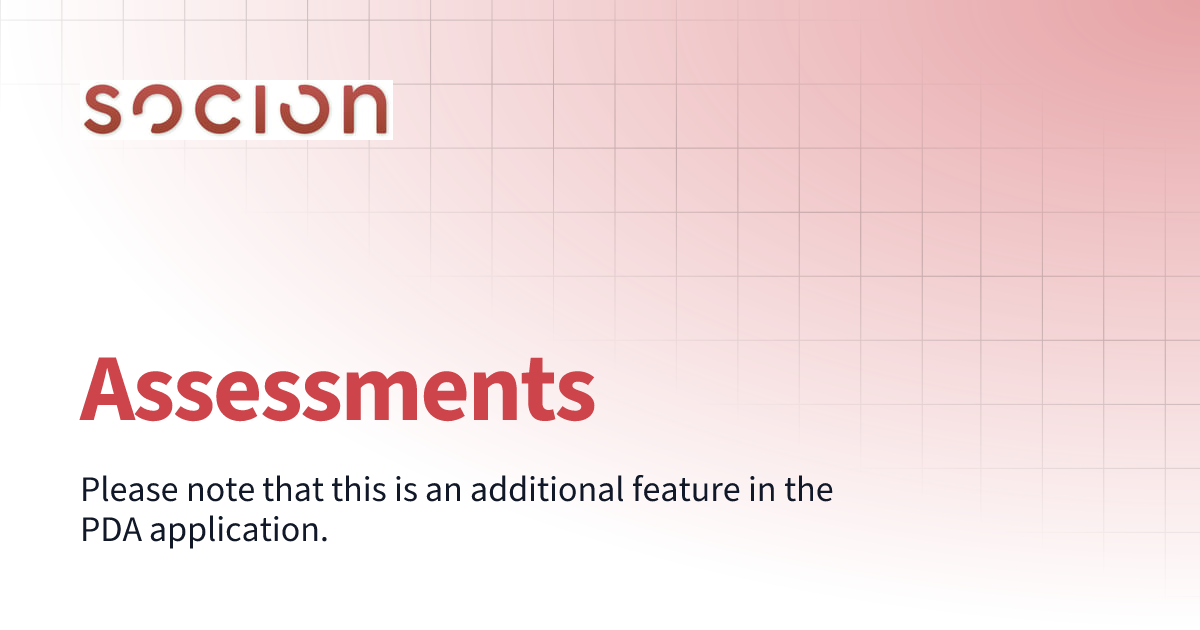 Assessments | PDA Help Page