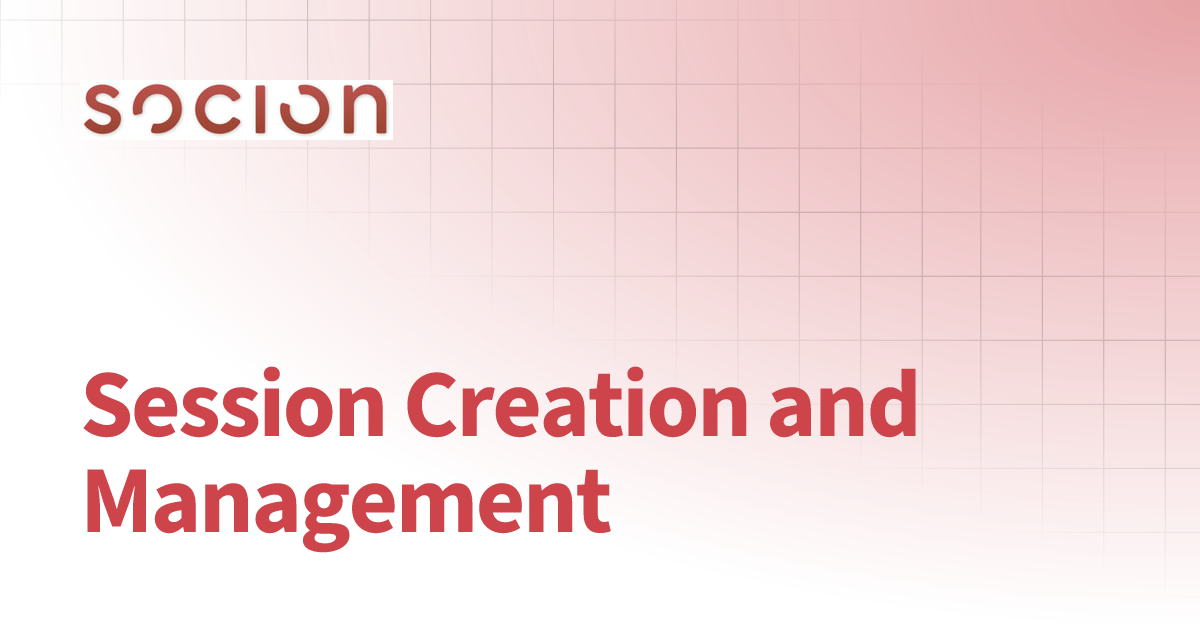 Session Creation and Management | PDA Help Page